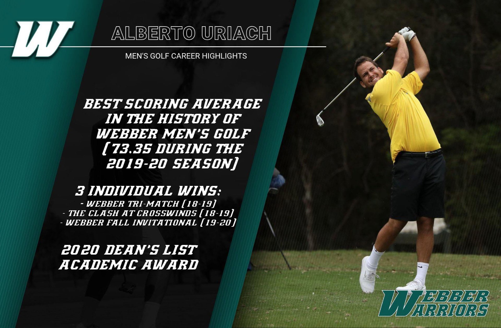 Alberto Uriach, golfista de Webber International University: "Era un ...